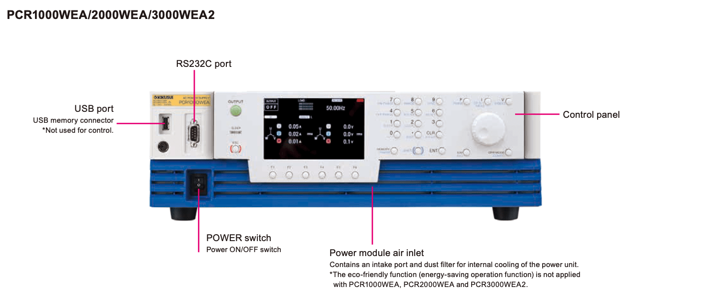 Kikusui PCR2000WEA 交流/直流電源供應器 AC/DC Power Supply｜艾丁陞實業｜FLIR代理商